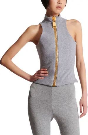 Balmain Sleeveless Knit Top