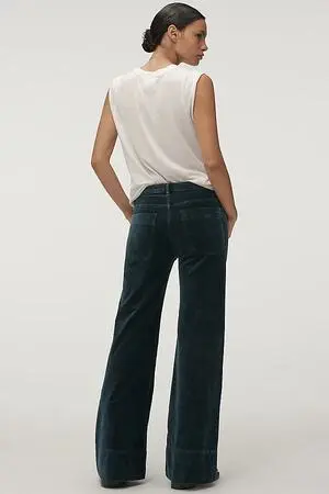 PILCRO Rylan Velvet High-rise Flare Jeans - Bejeweled Wash