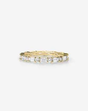 Ring Concierge Lab Diamond Baguette And Round Eternity Band - One-color