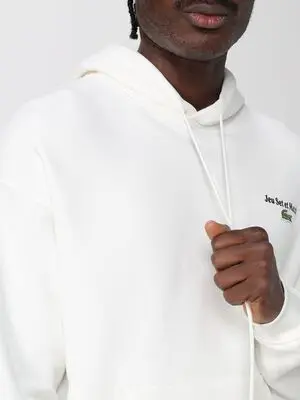 Lacoste Pullover Hoodie - White