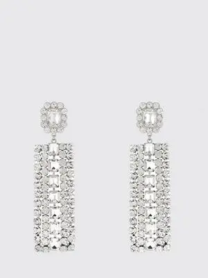 SELF-PORTRAIT Jewel Drop Earrings - Silver