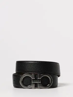 FERRAGAMO Leather Belt - Black