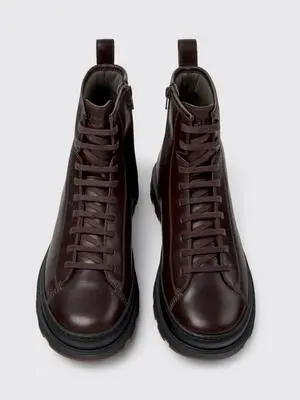 Camper Lace-up Ankle Boots - Brown