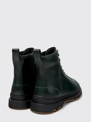 Camper Lace-up Ankle Boots - Green