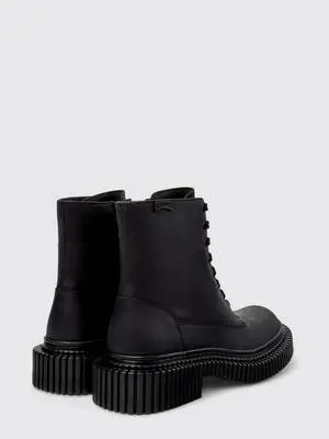 Camper Lace-up Ankle Boots - Black