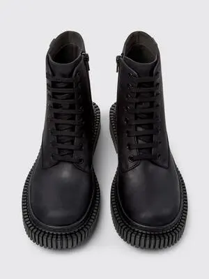 Camper Lace-up Ankle Boots - Black