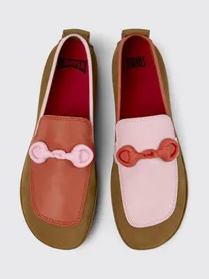 Camper Loafers With Bow Detailing