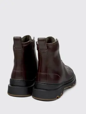 Camper Lace-up Leather Boots - Brown