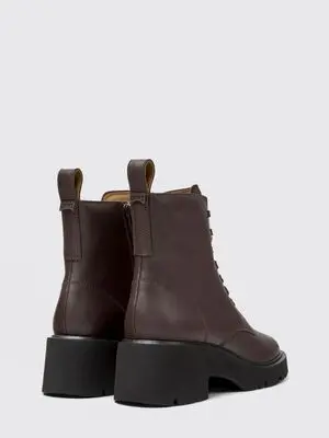 Camper Lace-up Ankle Boots - Brown