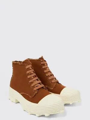 Camper Lace-up Ankle Boots - Brown