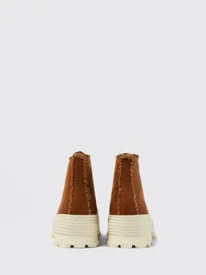 Camper Lace-up Ankle Boots - Brown