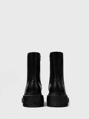 Camper Leather Ankle Boots - Black