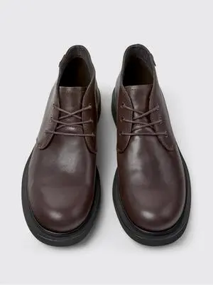 Camper Lace-up Ankle Boots - Brown