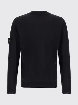 Stone Island Virgin Wool Jumper - Black