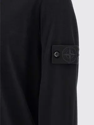 Stone Island Virgin Wool Jumper - Black
