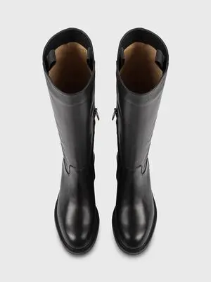 DOUCAL'S Knee High Boots - Black
