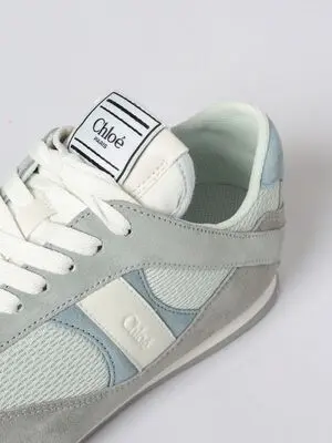 Chloé Lace Up Sneakers - Gnawed Blue