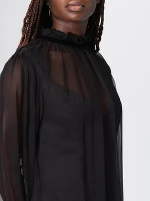 Nina Ricci Sheer High Neck Dress