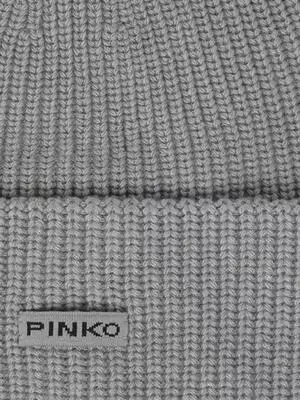 Pinko Rib-knit Beanie - Grey