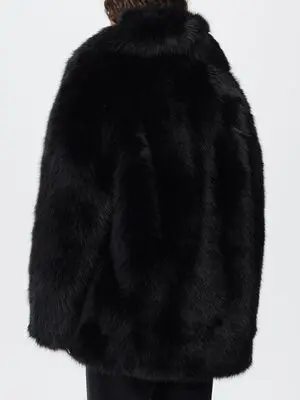 Liu Jo Fur Coat - Black