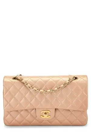 CHANEL Iridescent Quilted Lambskin Classic Double Flap Medium