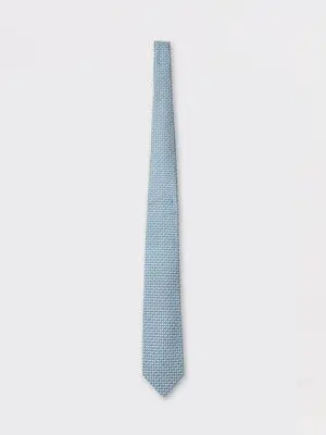 FERRAGAMO Neck Tie Gnawed Blue