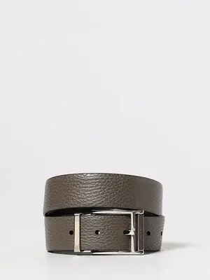 FERRAGAMO Leather Belt - Grey