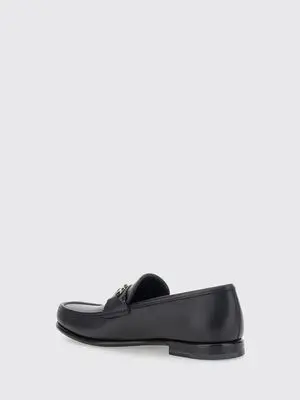 FERRAGAMO Calfskin Penny Loafers With Gancini Logo