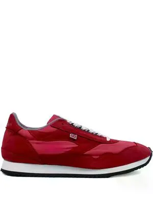 WALSH Suede Panel Sneakers - Red