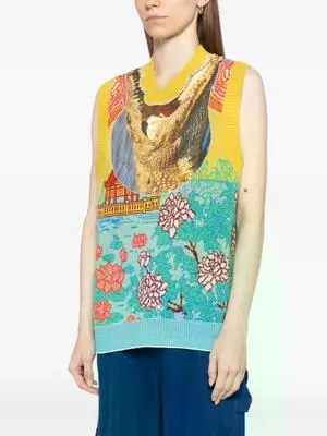 PENULTIMATE Graphic-print Vest
