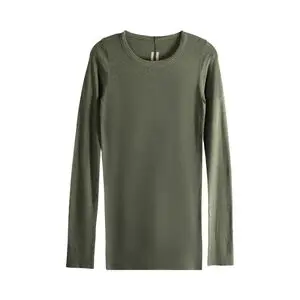 Rick Owens Ribbed Long-sleeve T-shirt - Grey