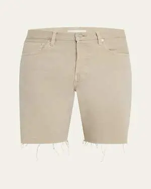 FRAME Relaxed Raw Hem Shorts