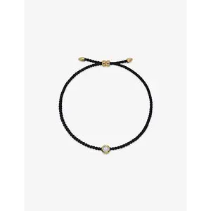 Monica Vinader Round Solitaire Lab Grown Diamond Cord Bracelet - Gold
