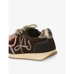Kurt Geiger Lala Suede Trainers - Brown/oth