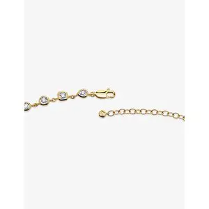 Monica Vinader 18ct Yellow Vermeil 0.5ct Lab-grown Diamond Cluster Necklace - Gold