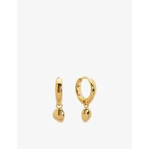 Monica Vinader Nura Drop Huggie Earrings - Gold