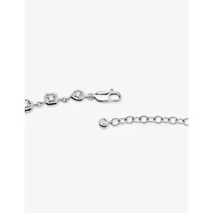 Monica Vinader Bezel Cluster Necklace - Silver
