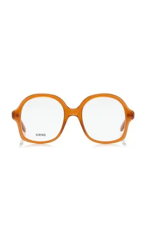 Loewe Round-frame Acetate Glasses - Brown