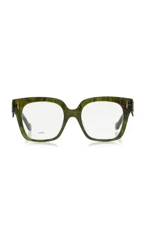Loewe Square-frame Acetate Eyeglasses - Green