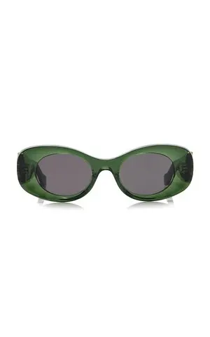 Loewe Round-frame Sunglasses - Green