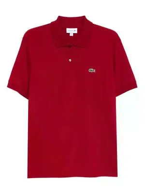 Lacoste Logo-embroidered Polo Shirt - Red