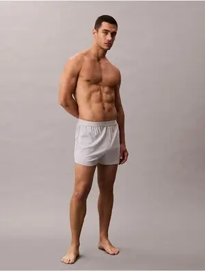 CALVIN KLEIN BLACK LABEL Calvin Klein Ck Lounge Slim Knit Boxer - Harbor Mist