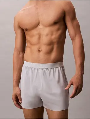 CALVIN KLEIN BLACK LABEL Calvin Klein Ck Lounge Slim Knit Boxer - Harbor Mist