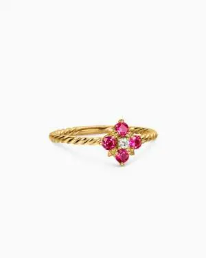 David Yurman Petite Modern Renaissance Color Ring - Ruby