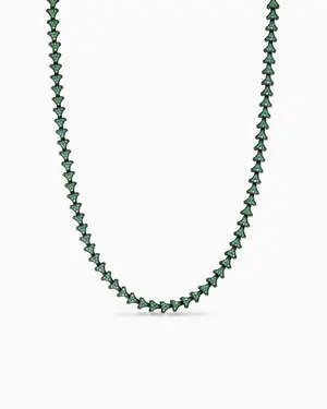 David Yurman Armory Chain Necklace - Tsavorite