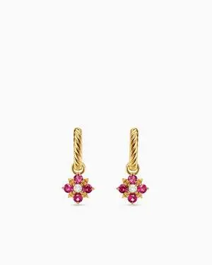 David Yurman Petite Modern Renaissance Color Drop Earrings - Ruby