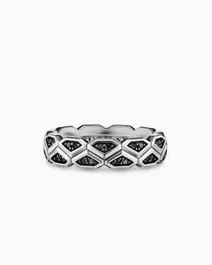 David Yurman Hex Band Ring - Black Diamond