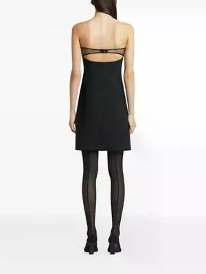 COURREGES Embroidered Strapless Mini Dress