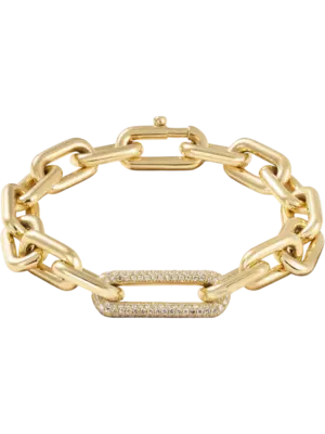 Shay 18-karat Diamond Link Bracelet - Gold