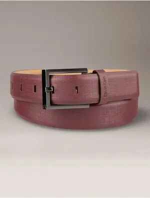 Calvin Klein Tech Harness Buckle Belt - Burgundy